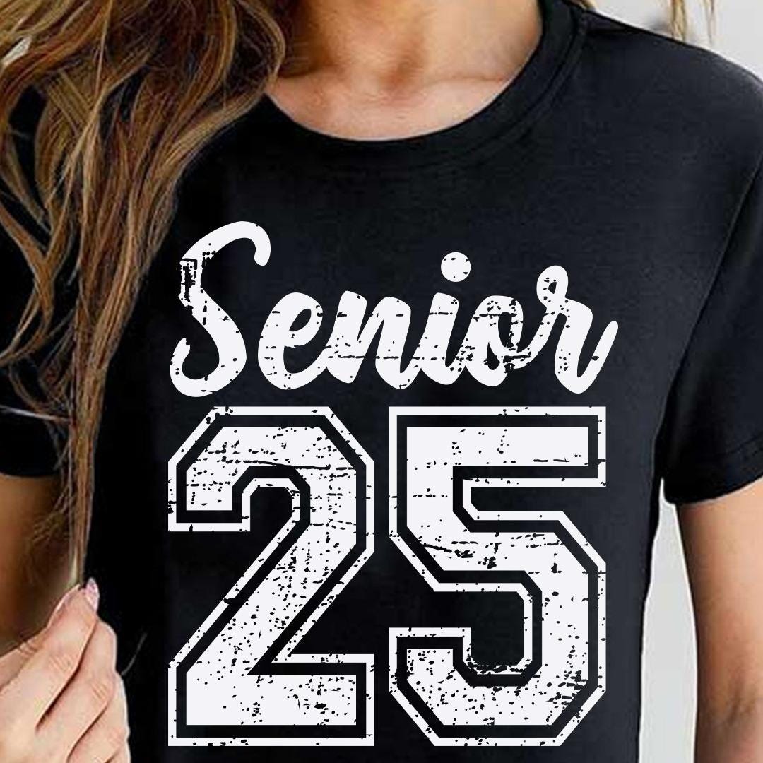 Senior 2025 Distressed SVG, Class of 2025, Shirt Design (digital ...