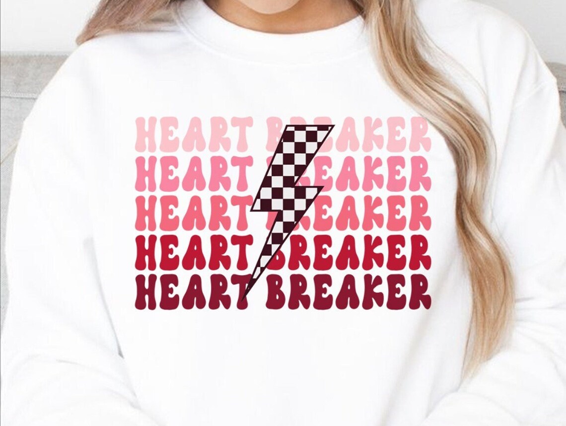 Heart Breaker PNG Heartbreaker SVG Valentines Day Retro - Etsy