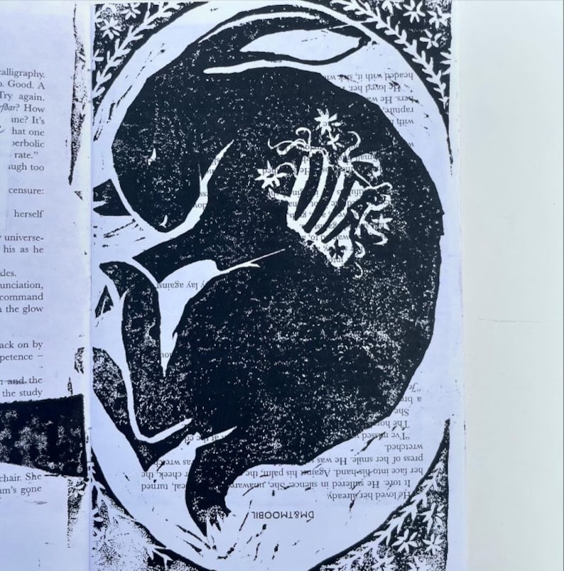 Flowery Gothic Zine With Poem Titled "the Garden" With Original Art ...