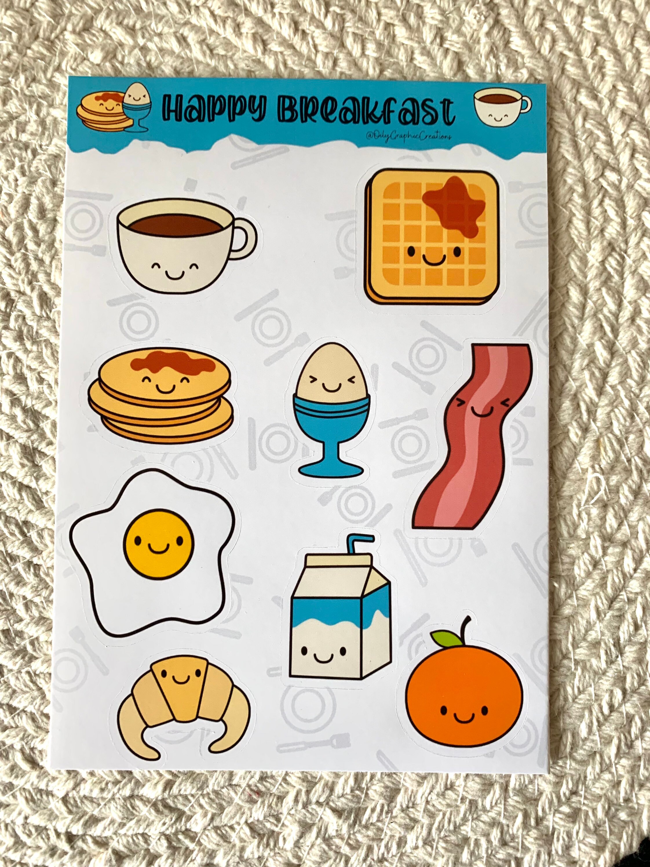 Food Sticker Sheets Various | Etsy