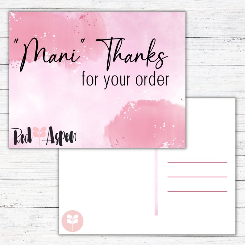 Red Aspen Mani Thanks Thank You Card Digital Download Red - Etsy Red Aspen Mani Thanks Thank You Card Digital Download Red - Etsy