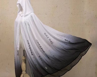 Hooded White Cloak - Etsy