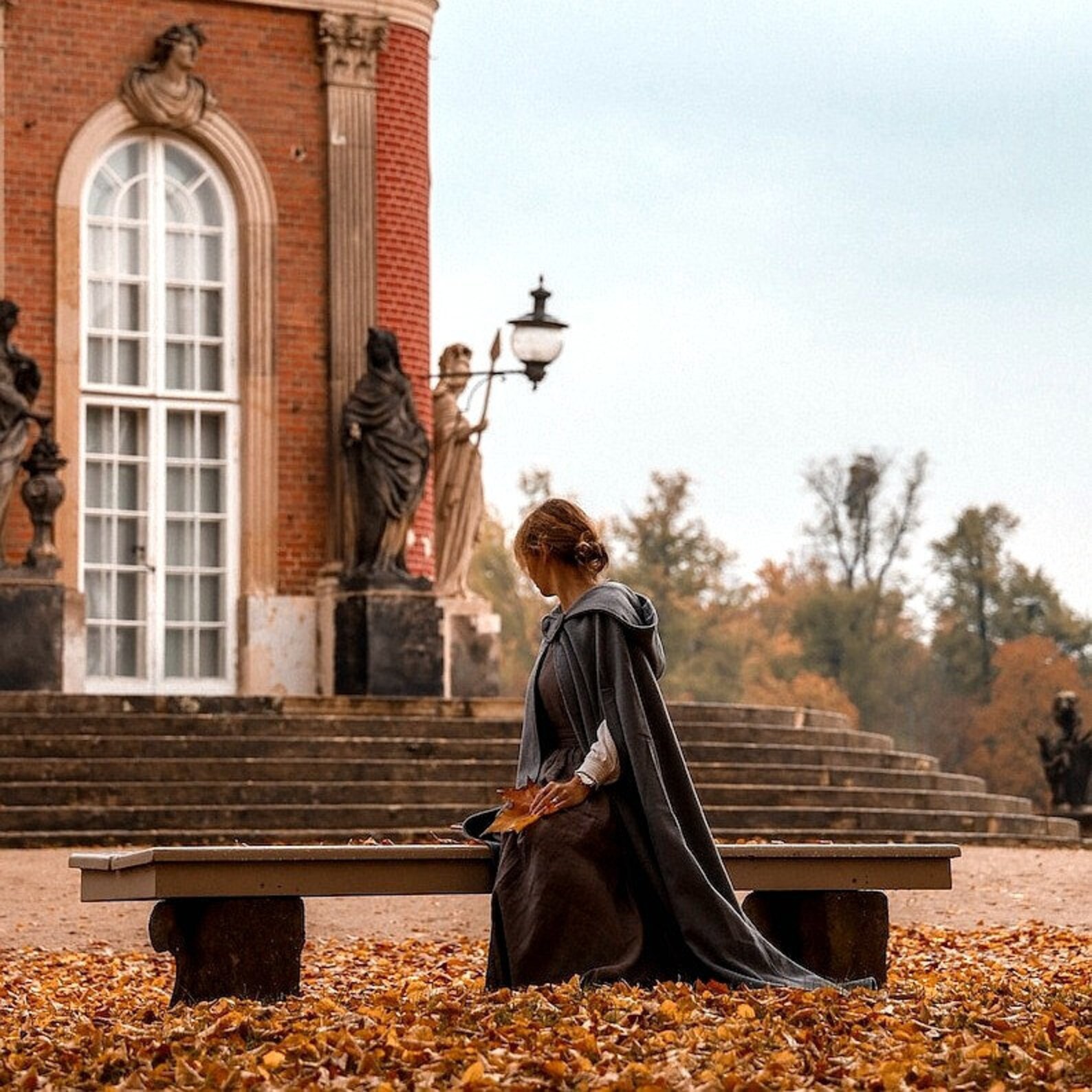 Gray Witch Cloak Warm Long Cloak Medieval Halloween Cloak - Etsy