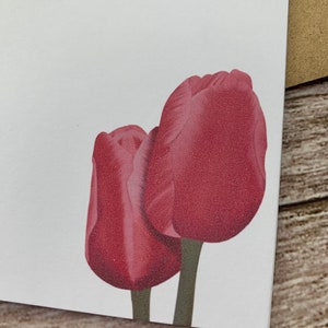 Tulip Note Cards, A6 Notelets, Postcard Style Notecards, Floral ...