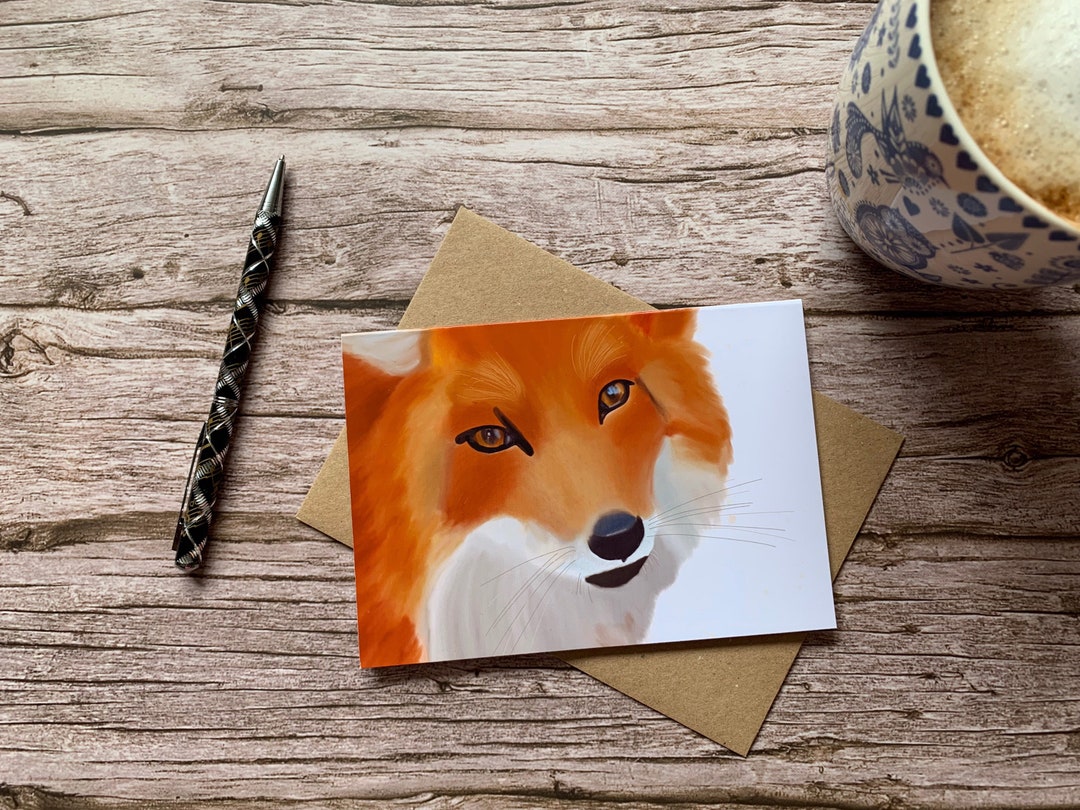 Fox Blank Greetings Card, Notecard for Animal Lovers, Perfect for ...
