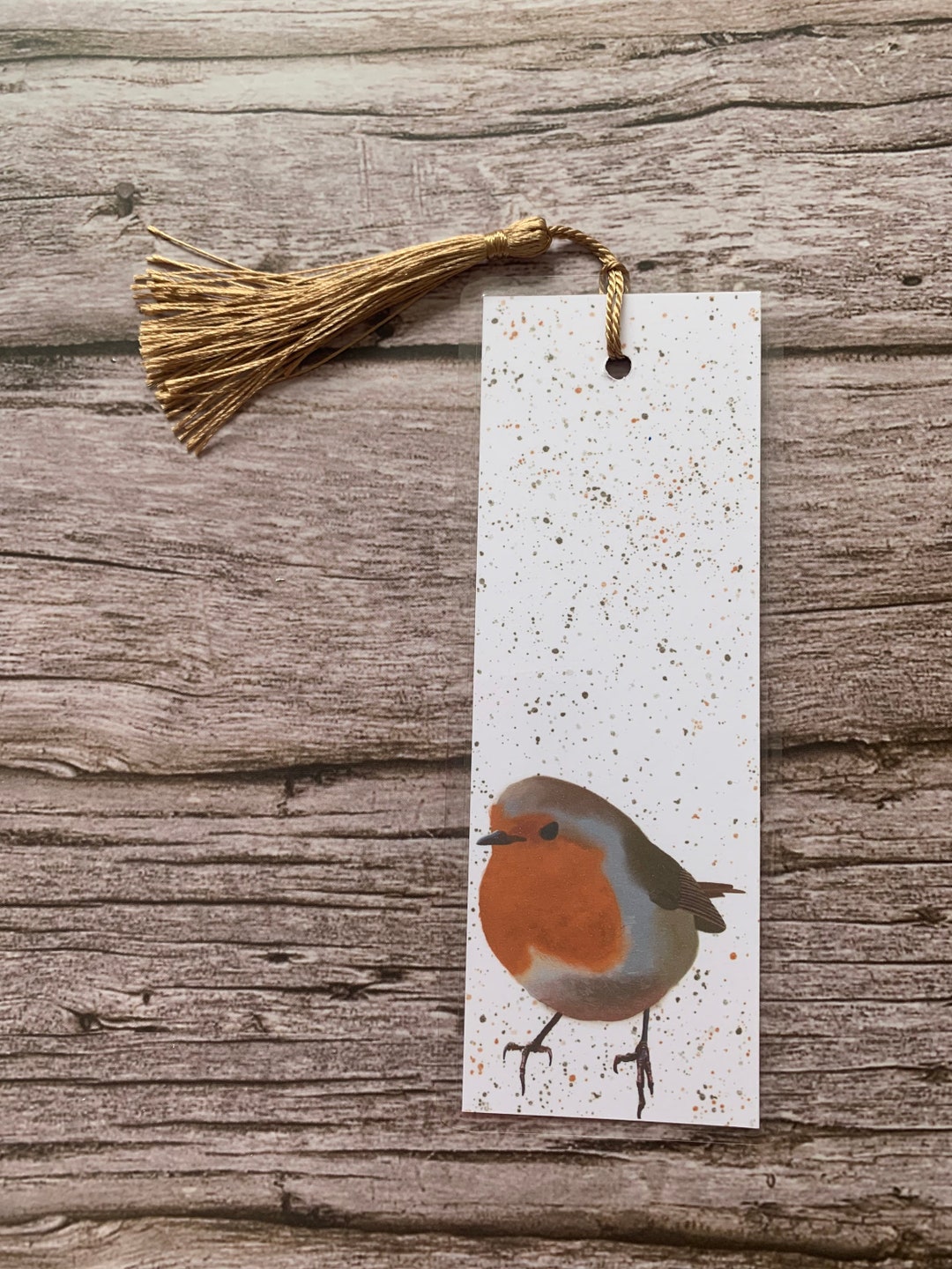 Robin Bookmark, Bird Bookmark, Wildlife Bookmark, Gift for Reader, Gift ...