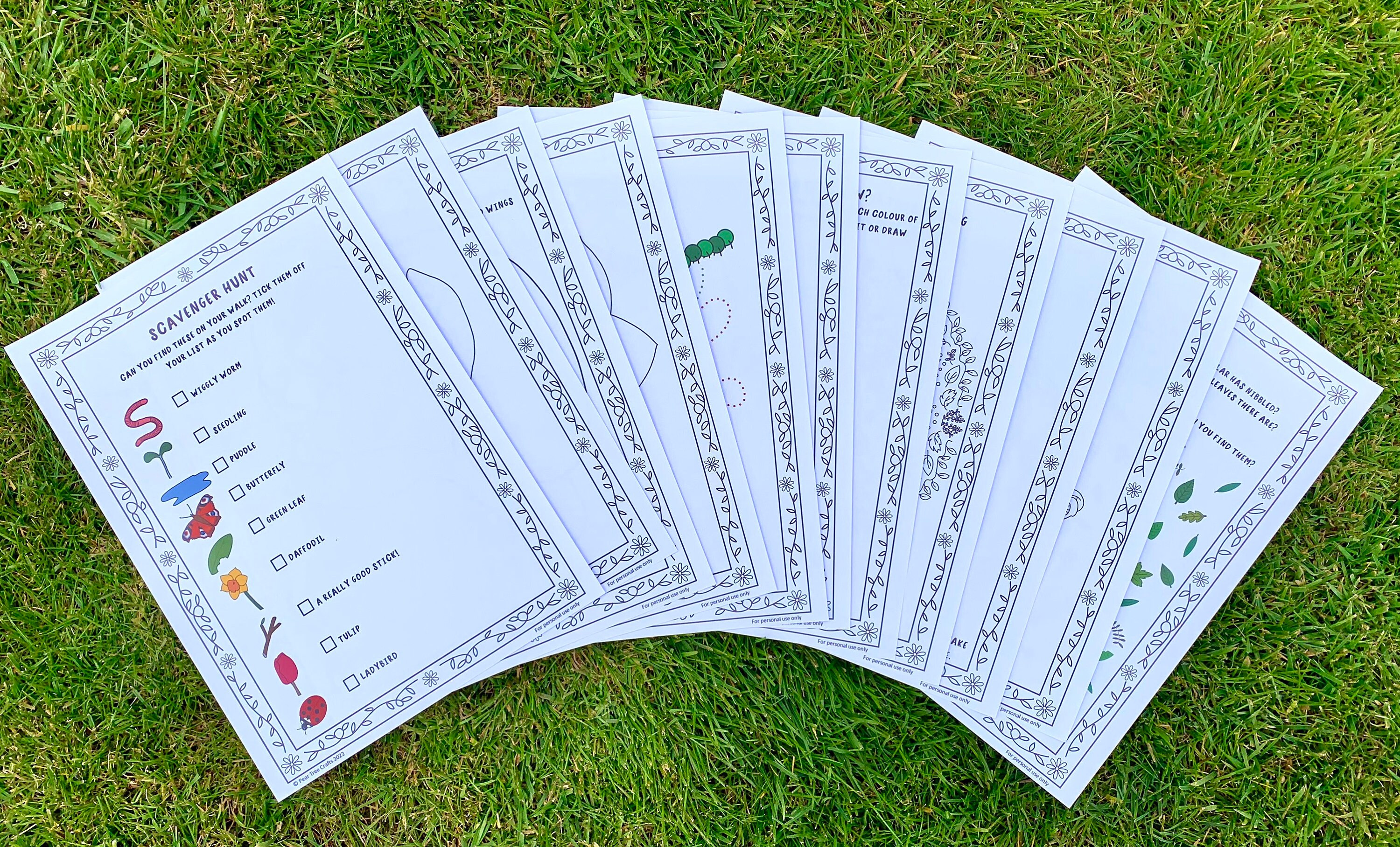 Children's Spring Activity Pack, Kids Nature Activity Pack, Printable ...