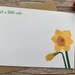 Daffodil Note Cards, A6 Notelets, Postcard Style Notecards, Floral ...