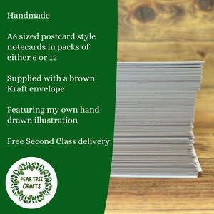 Daffodil Note Cards, A6 Notelets, Postcard Style Notecards, Floral ...