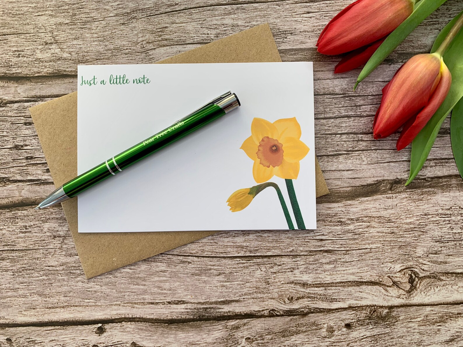 Daffodil Note Cards, A6 Notelets, Postcard Style Notecards, Floral ...