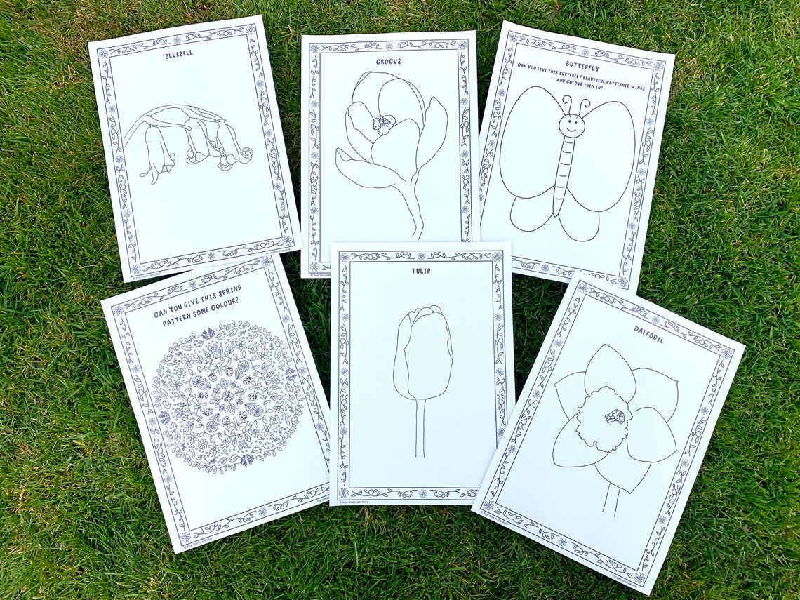 Children's Spring Activity Pack, Kids Nature Activity Pack, Printable ...