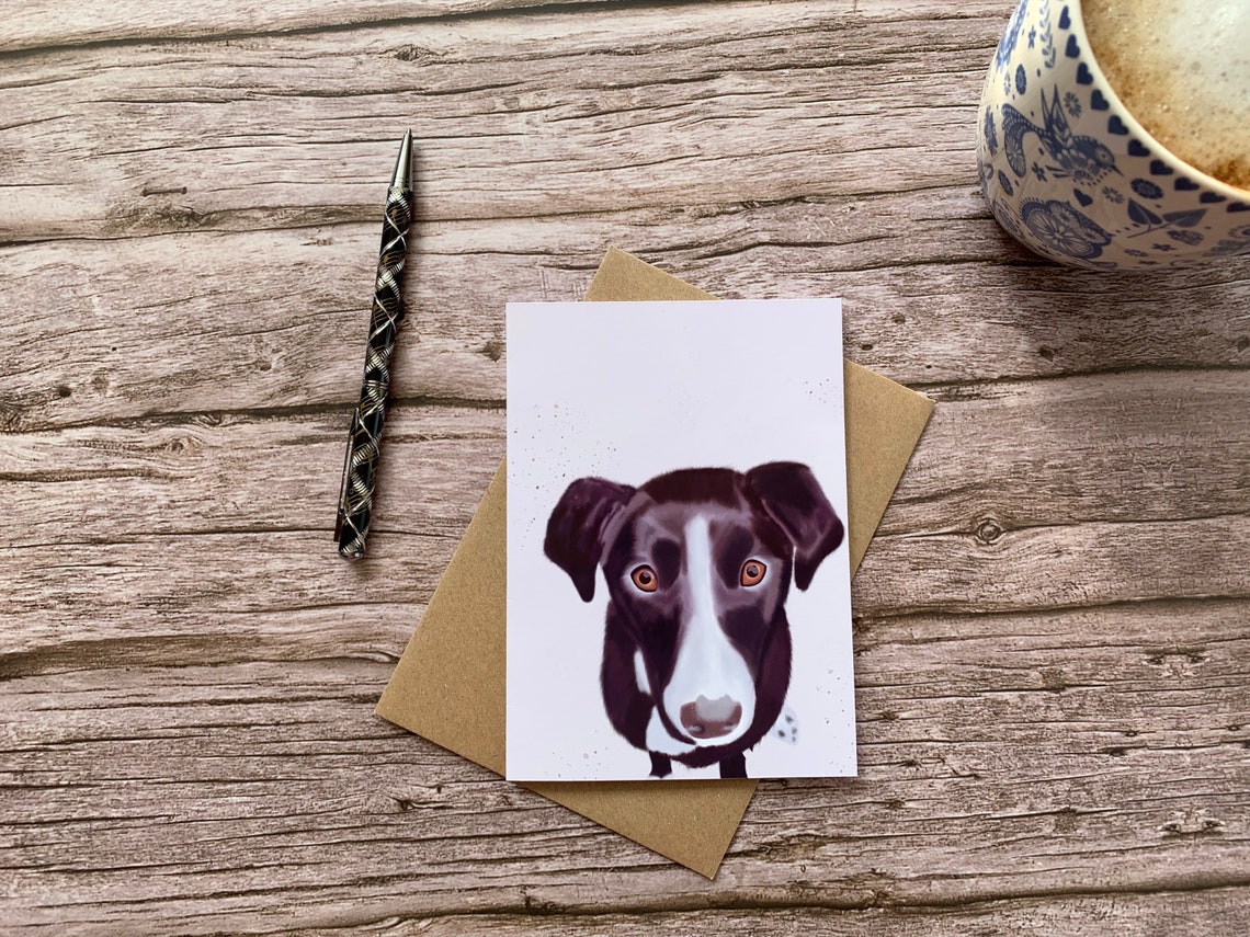 Dog Blank Card, Dog Greeting Card, Ideal for Letter Writing, Perfect ...