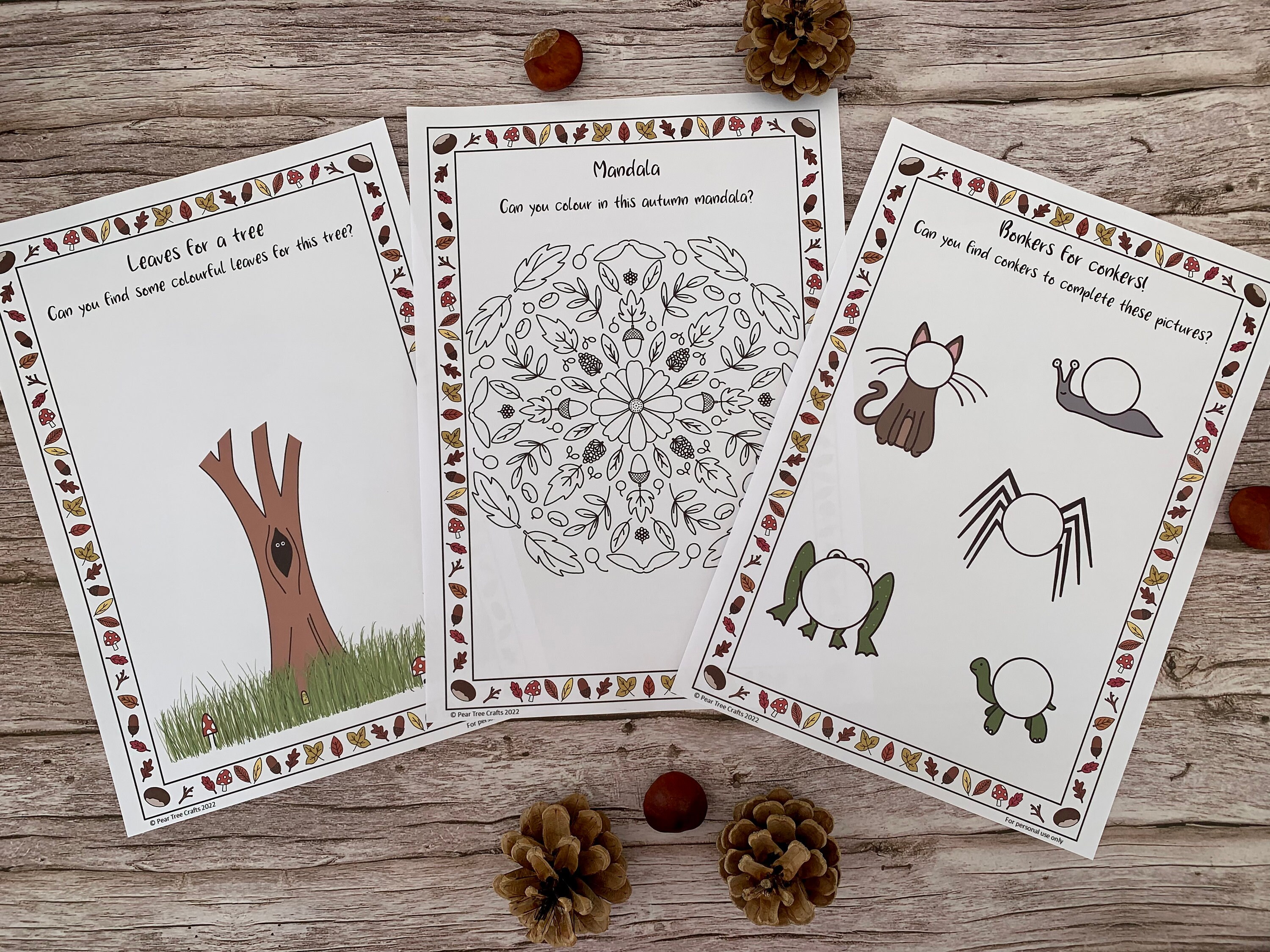 Childrens Autumn Activity Pack, Kids Nature Activity Sheets, Printable ...