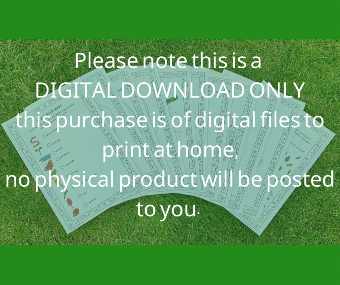 Children's Spring Activity Pack, Kids Nature Activity Pack, Printable ...