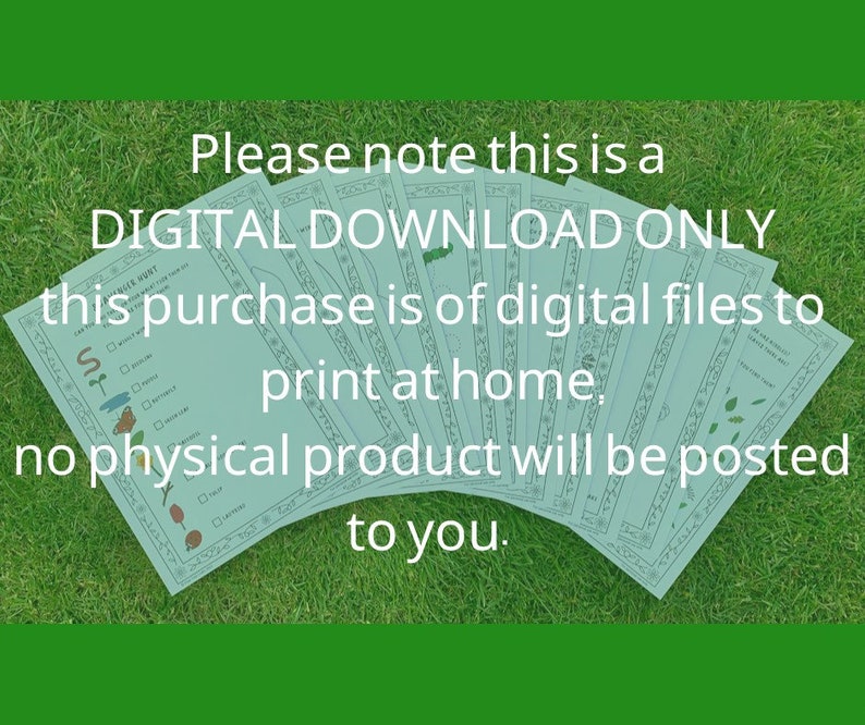 Children's Spring Activity Pack, Kids Nature Activity Pack, Printable ...