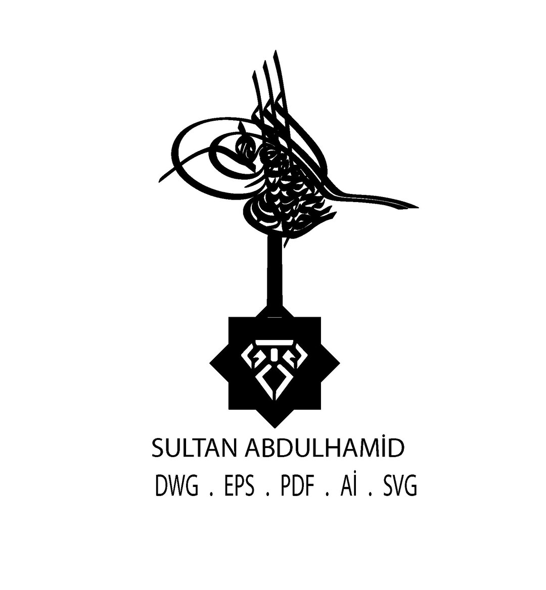 Ottoman Sultan. Sultan Abdulhamid. Islamic Table Decor. Dwg. Pdf. Metal ...