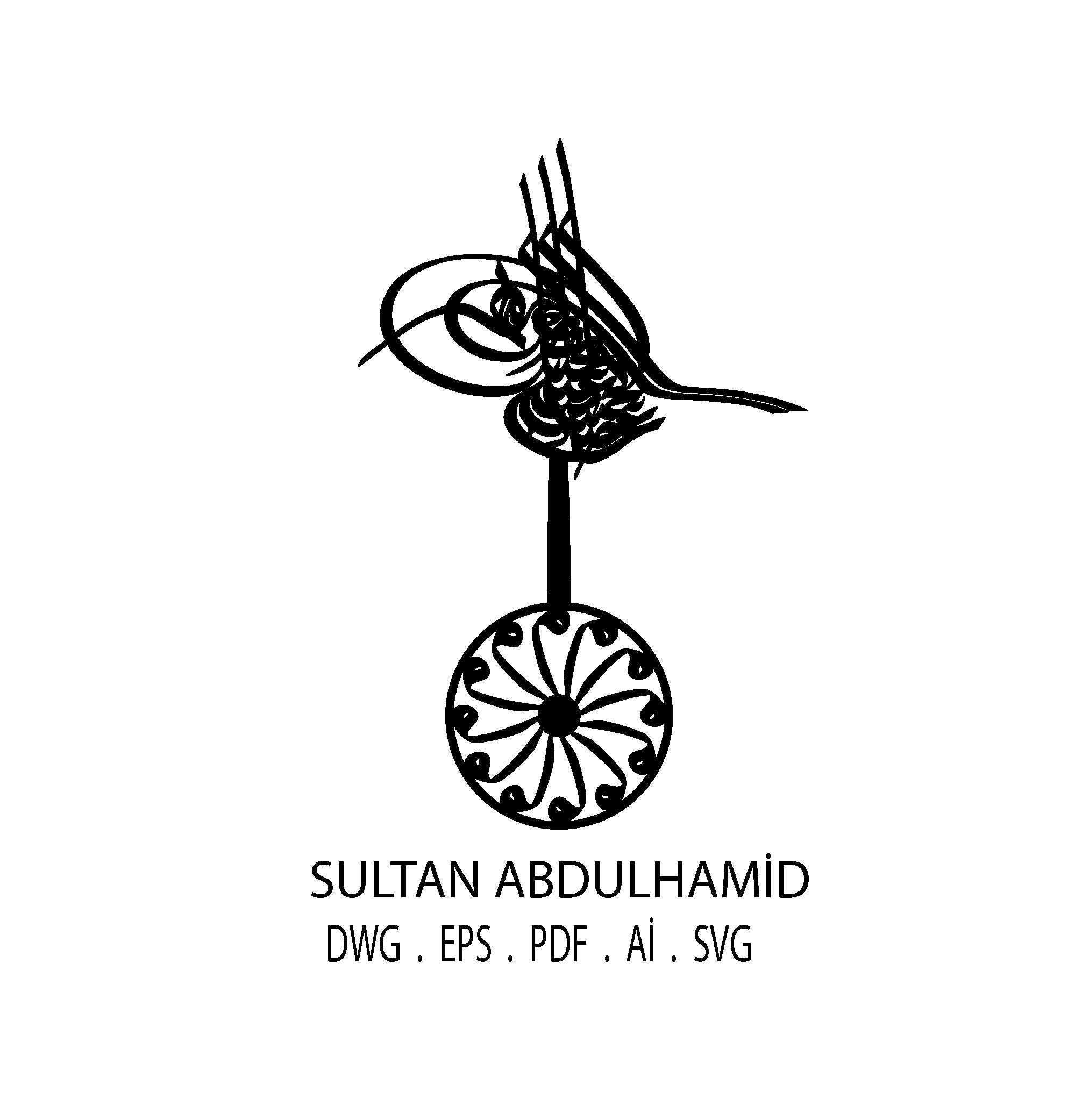 Ottoman Sultan. Sultan Abdulhamid. Islamic Table Decor. Dwg. Pdf. Metal ...