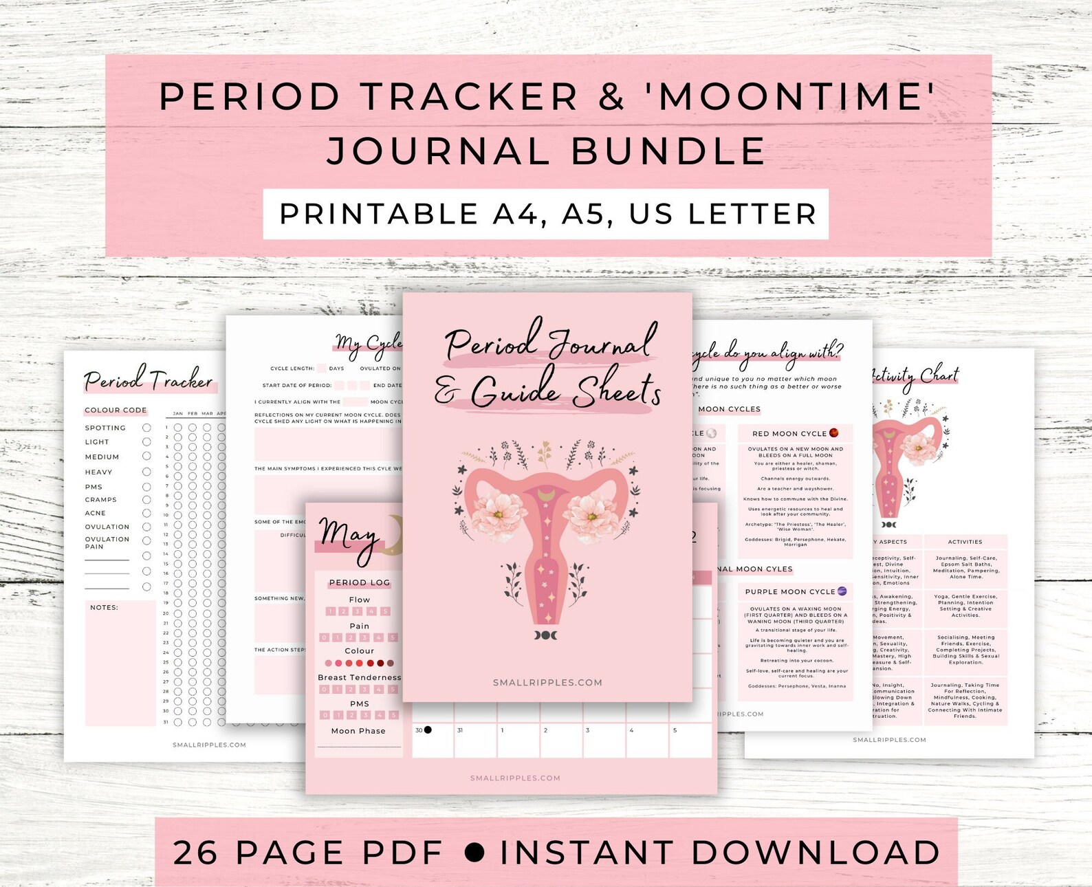 Period Tracker Printable // Period Journal Printable // - Etsy UK