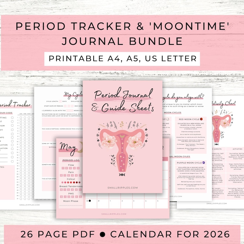 Period Calendar 2026 - Etsy