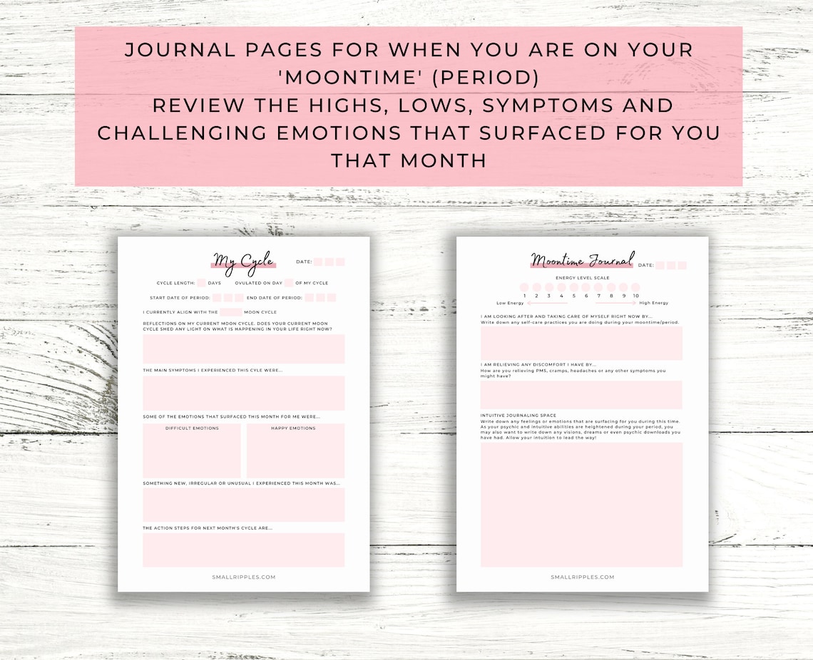 Period Tracker Printable // Period Journal Printable // - Etsy UK