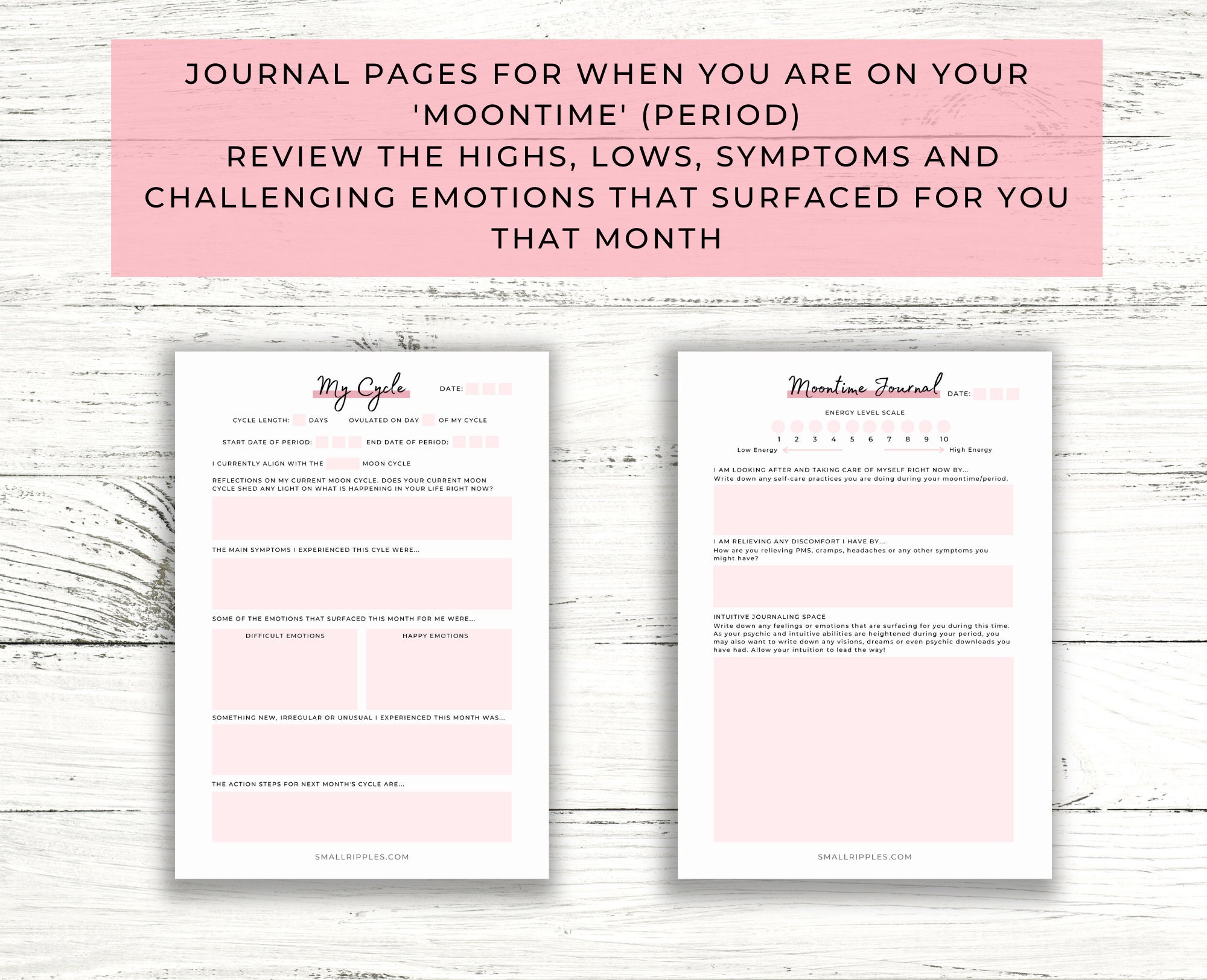Period Tracker Printable // Period Journal Printable // - Etsy UK