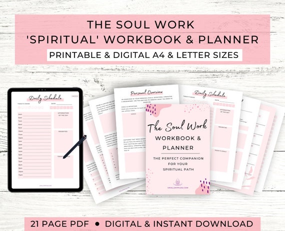 The Soul Work Spiritual Workbook and Planner // Digital - Etsy