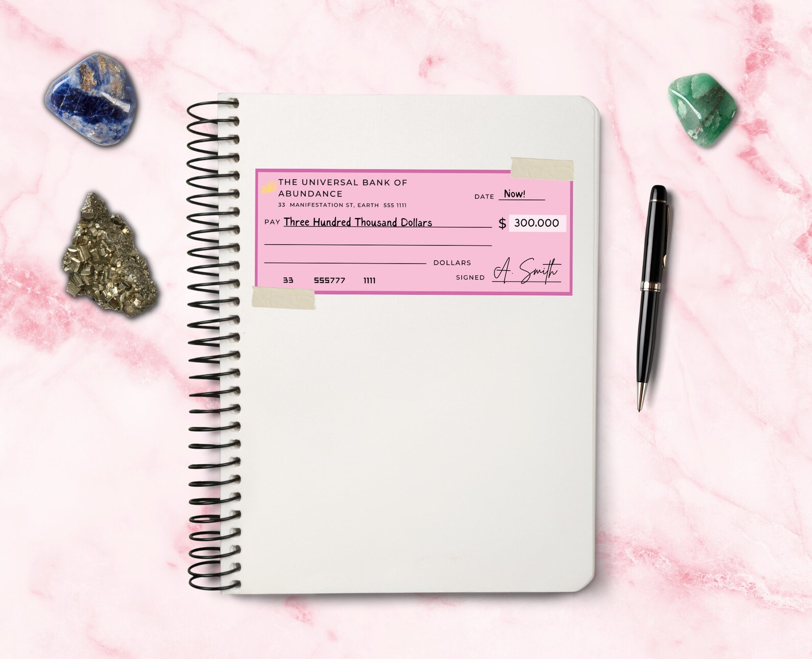 Printable Cheques // Printable Checks // Manifestation Cheques // Law ...