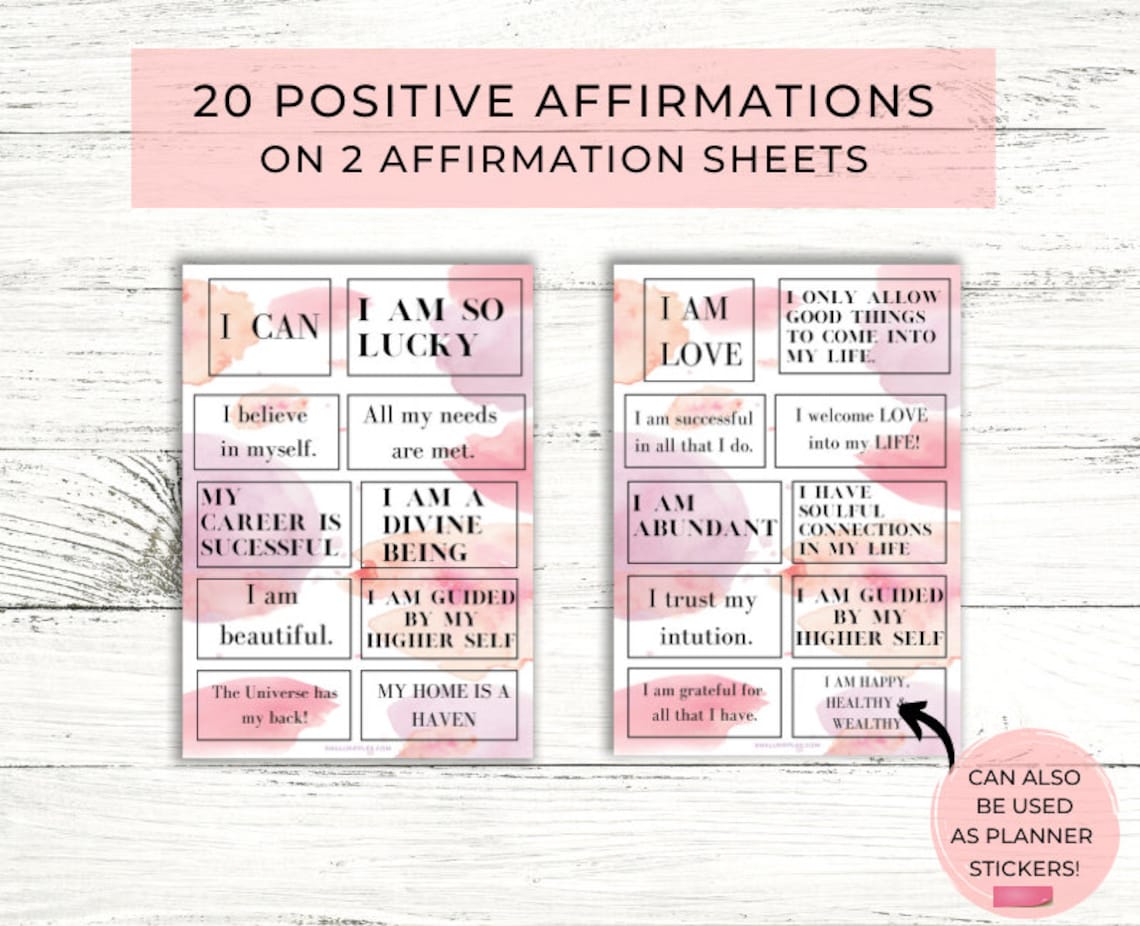 Vision Board And Manifestation Kit Printable Dream Board Kit Etsy