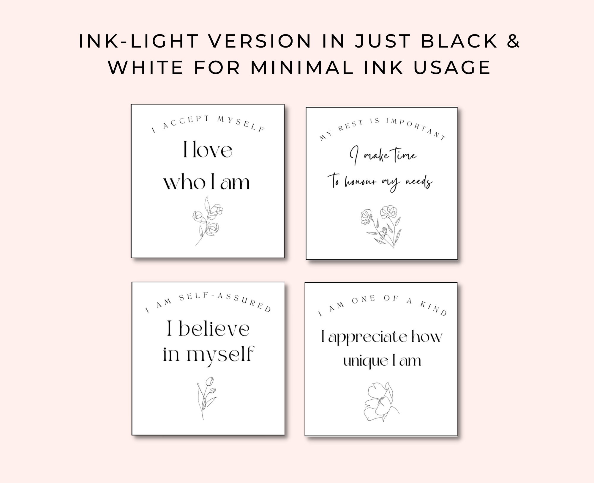 Affirmation Cards Printable // Positive Affirmation Cards for Women ...