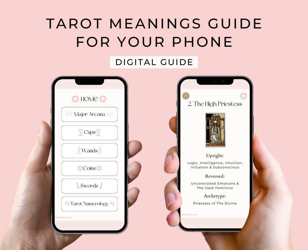 Tarot Meaning Guide Digital // Tarot Cheat Sheet // Tarot Printable // Tarot PDF // Tarot Ebook ...