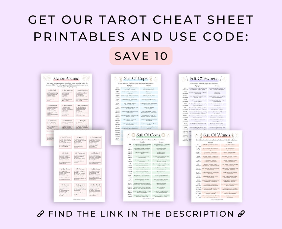 Sabbat Tarot Spread Guides Printable // Wheel of the Year Tarot Spreads ...