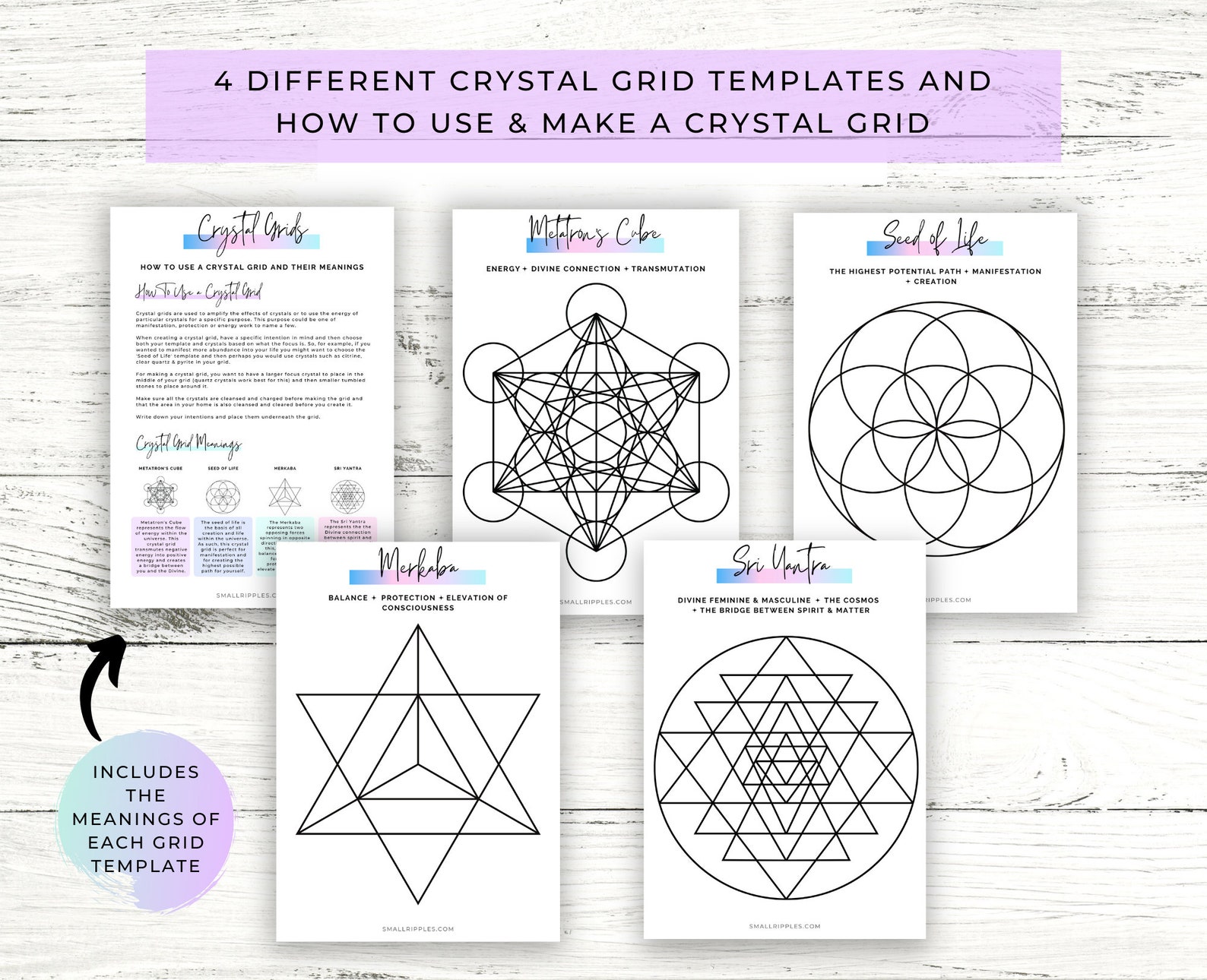 Crystal Meaning Guide // Crystal Printable // Crystal Cheat Sheet ...