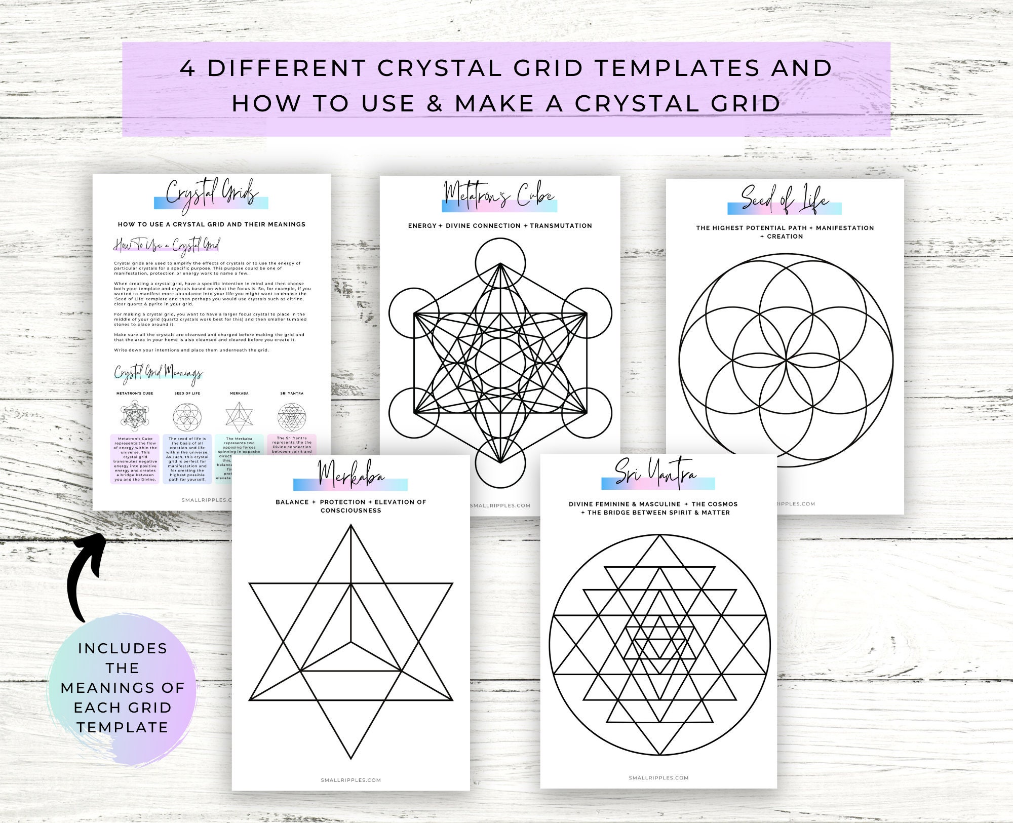 Crystal Meaning Guide // Crystal Printable // Crystal Cheat Sheet ...