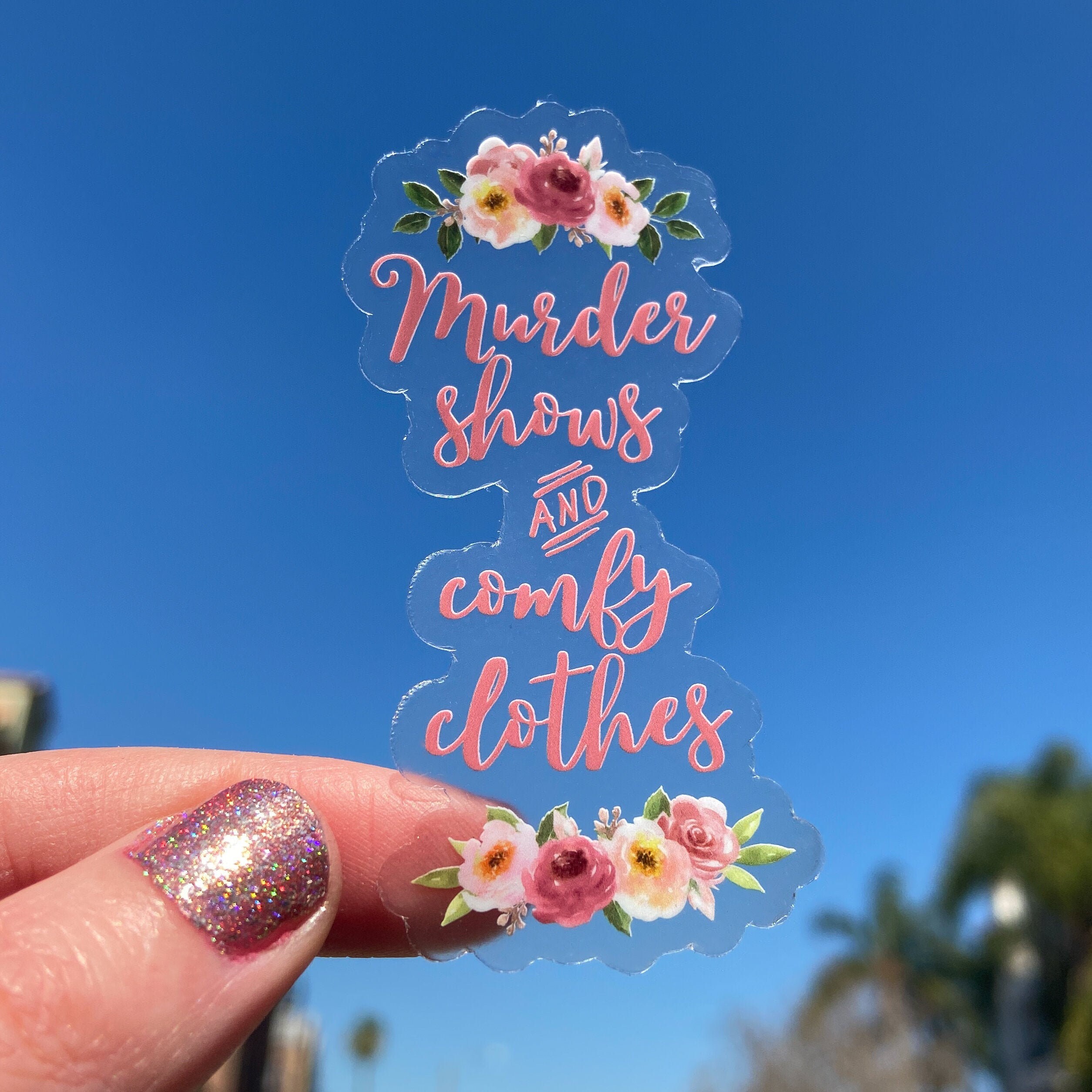 Murder Shows & Comfy Clothes Sticker True Crime Fan Sticker | Etsy