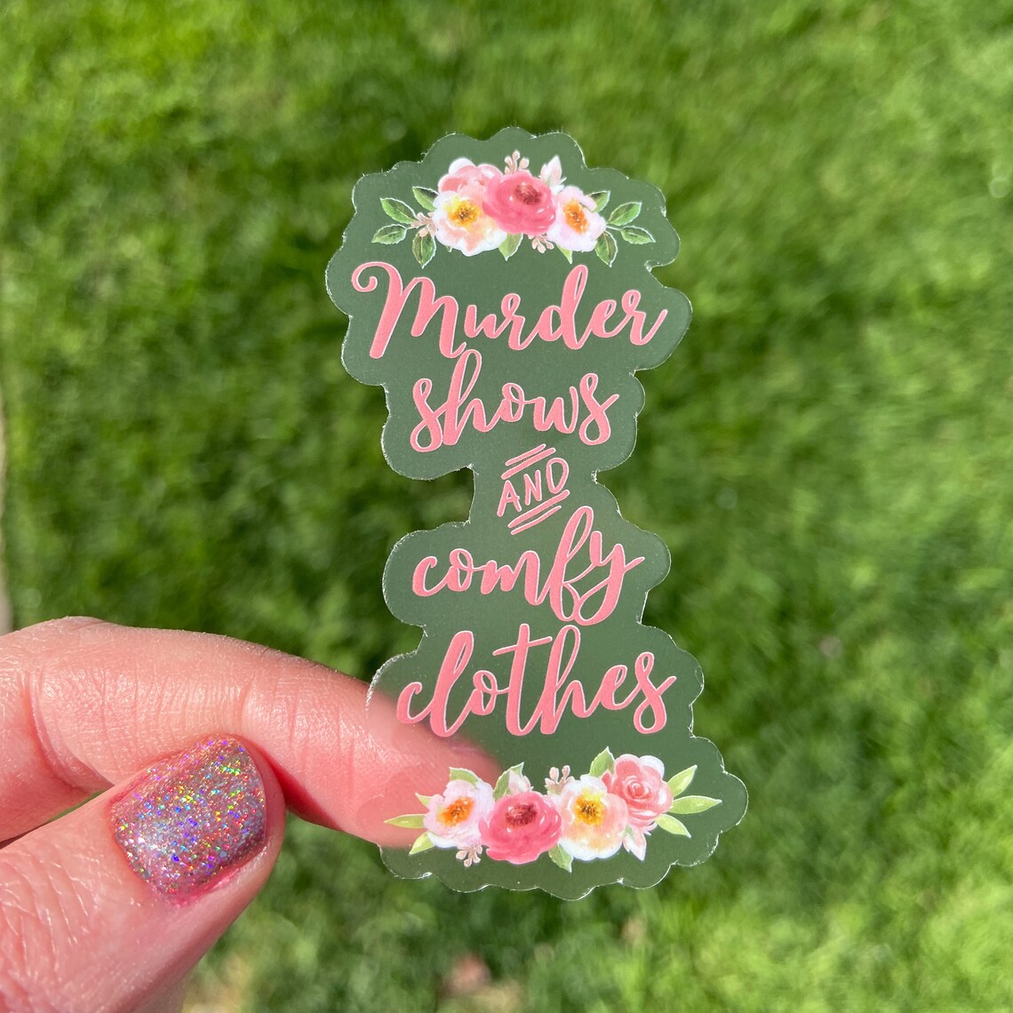 Murder Shows & Comfy Clothes Sticker True Crime Fan Sticker | Etsy