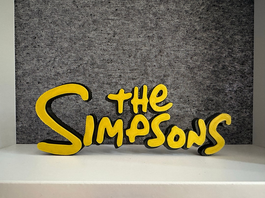The Simpsons Display Logo - Etsy UK