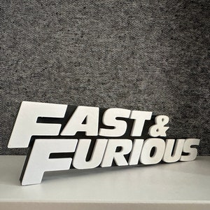 Fast & Furious Fast and Furious Display Logo - Etsy