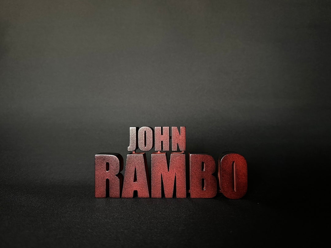 John Rambo Display Logo - Etsy