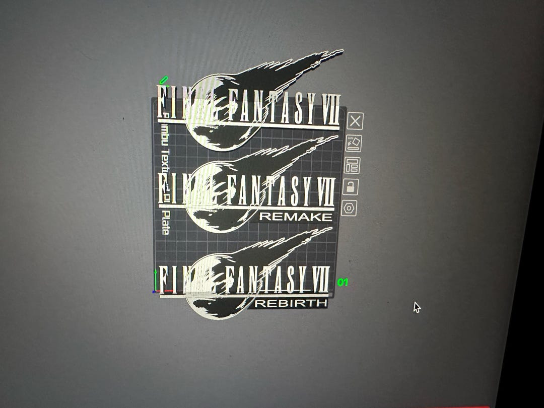 Final Fantasy 7 / Remake / Rebirth Final Fantasy VII Logo Display - Etsy