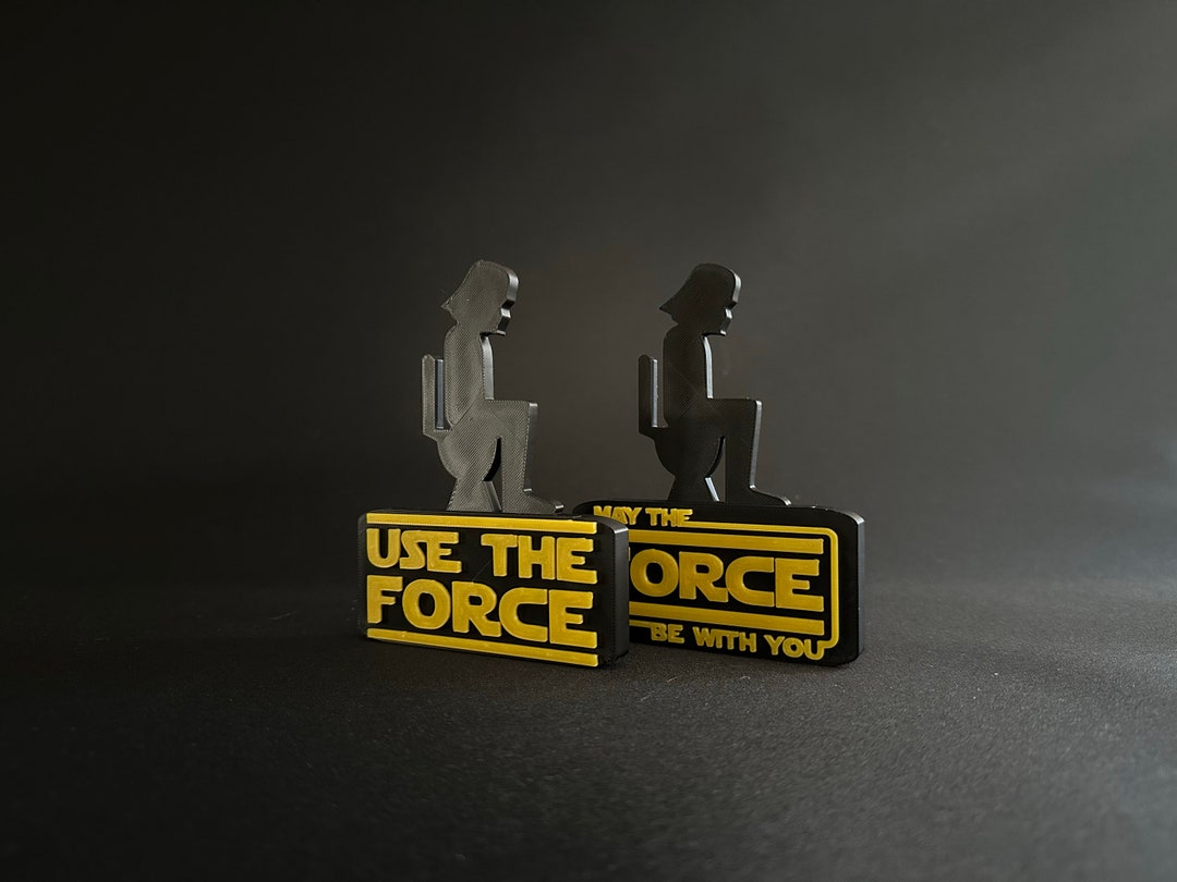 Star Wars Use the Force & May the Force Be With You Display Logo - Etsy