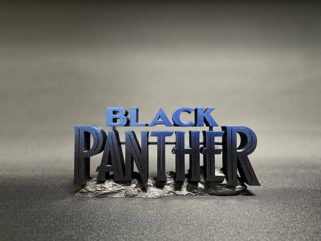 Black Panther Display Logo - Etsy
