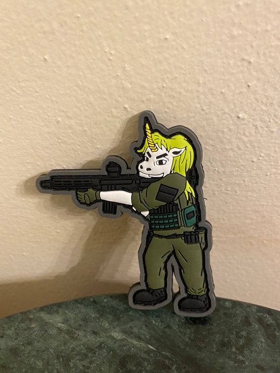 Tactical Unicorn PVC Patch | Etsy