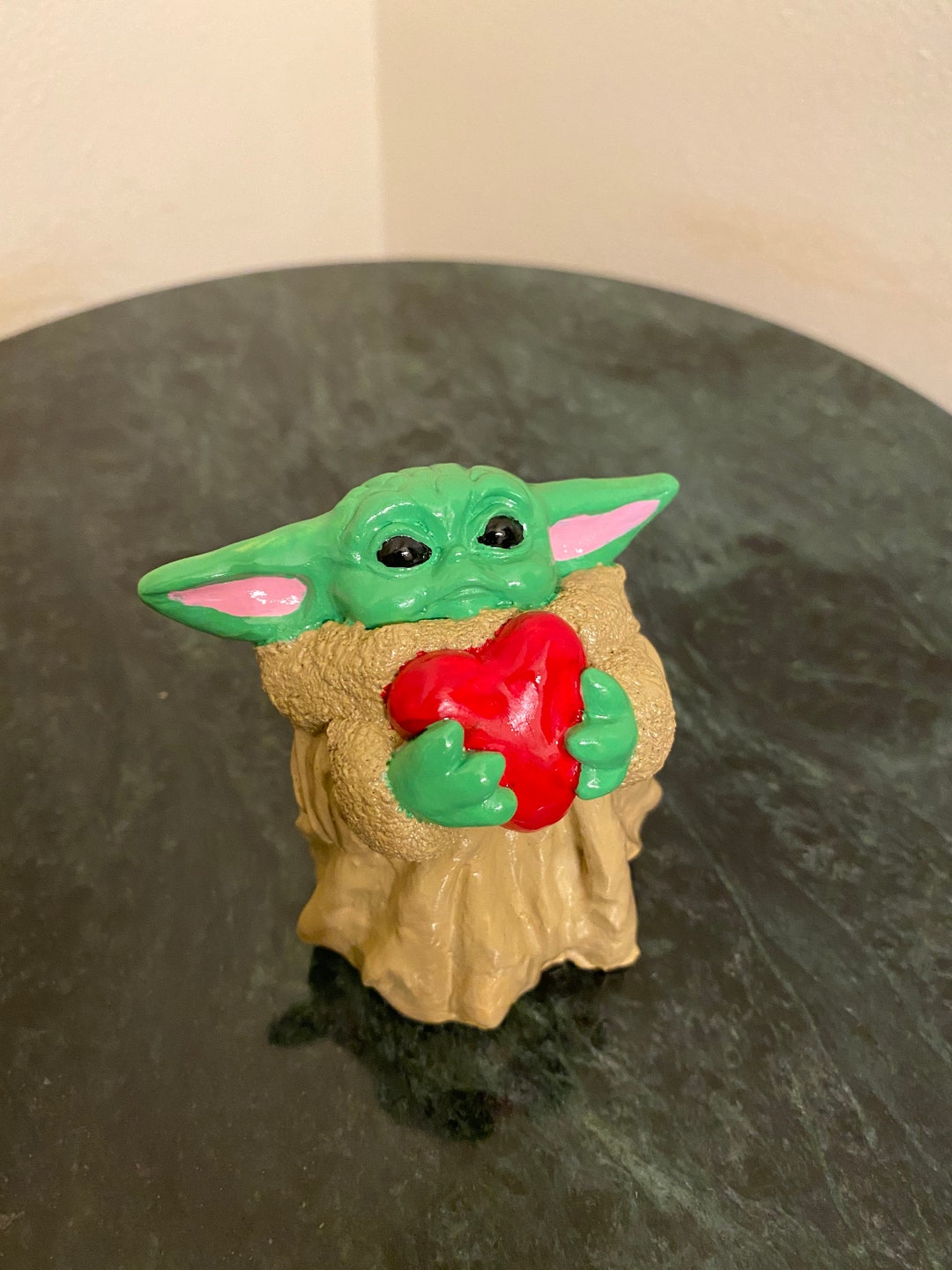 Heart Grogu Sclupture - Etsy