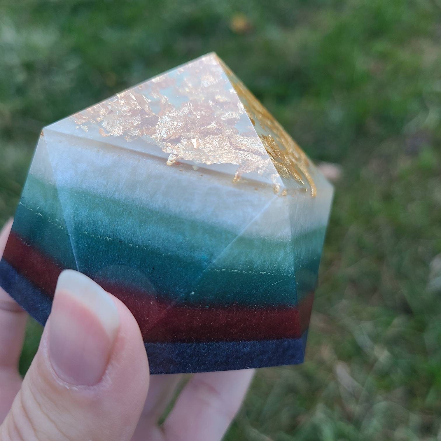 Layered Resin Prism | Etsy