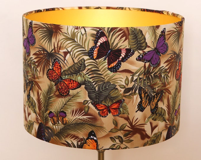 Handmade Butterfly Lampshade, Ceiling Pendant, Colourful, Bespoke - Etsy