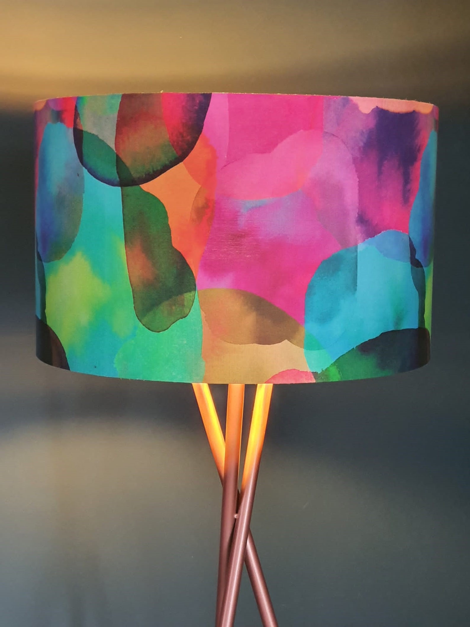 NEW** Colour Splash Lampshade, Handmade; Home Gift, Modern ...