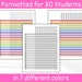 Teacher Gradebook Rainbow Printable. Teacher Planner. Grade Tracker ...