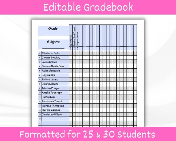 Teacher Grading Chart