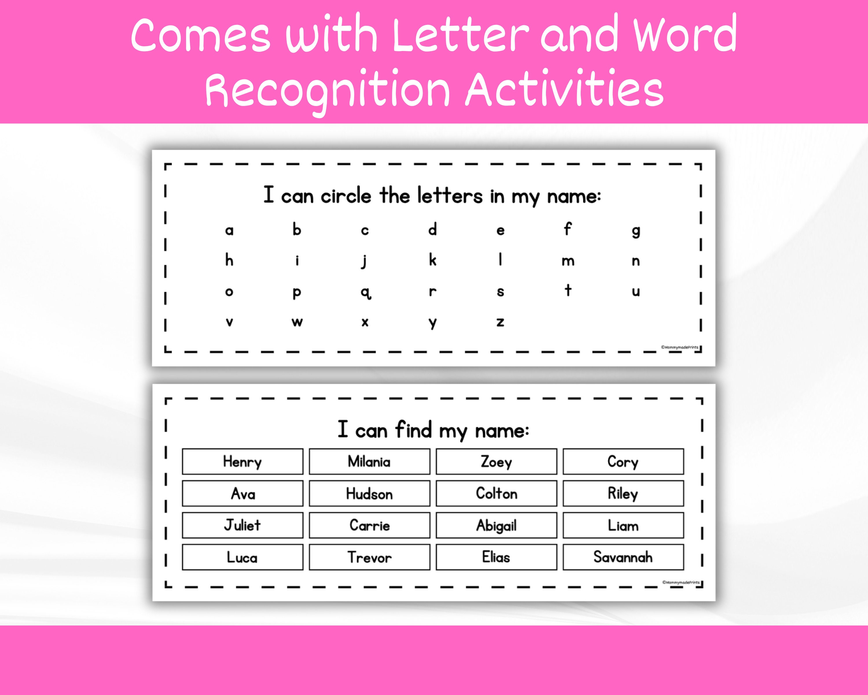 Editable Name Tracing Booklet. Custom Name Tracing Worksheets ...