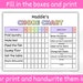 Editable Rainbow Chore Chart. Kids Daily Chore List. Daily ...